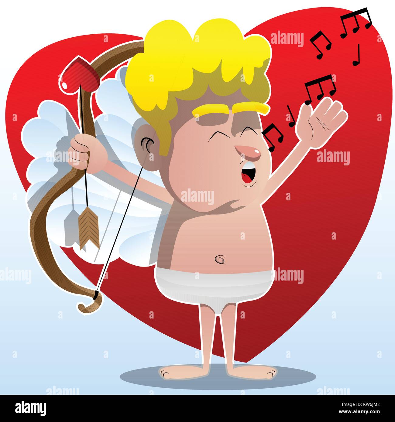 Singing angel illustration Stock Vector Images - Alamy