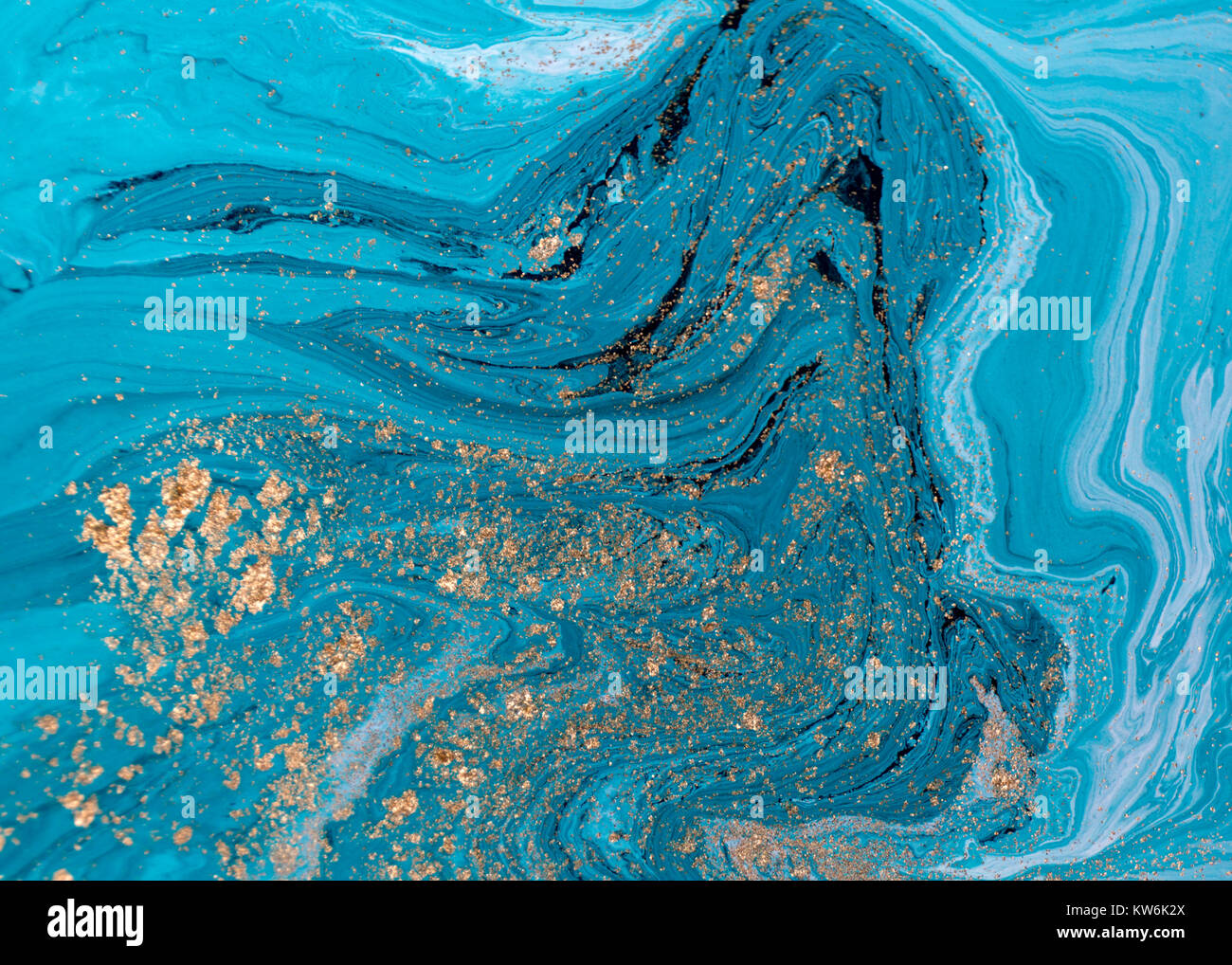 Marble abstract acrylic background. Blue marbling artwork texture ...