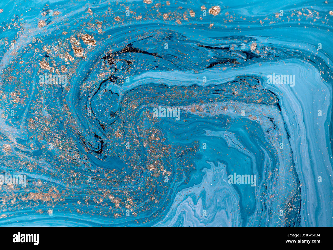 Marble abstract acrylic background. Blue marbling artwork texture ...