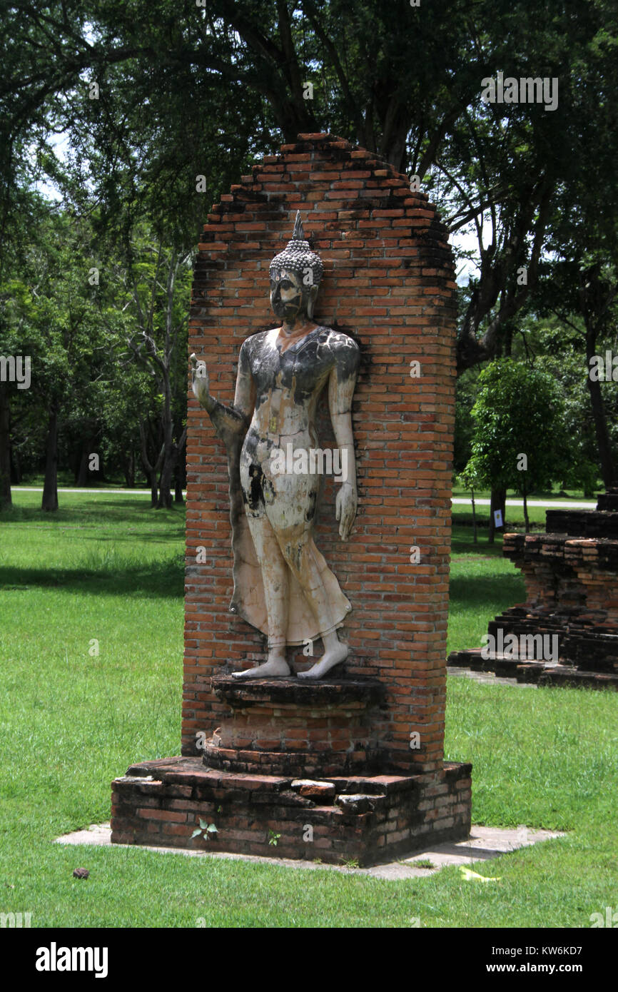 Sukhothai walking buddha hi-res stock photography and images - Alamy