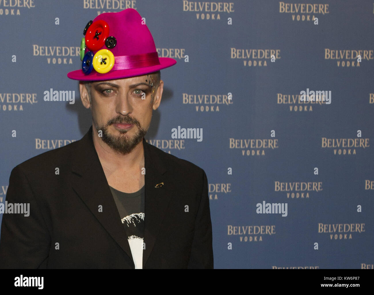 MADRID, SPAIN - MARCH 20: Singer Boy George attends Belvedere Vodka ...