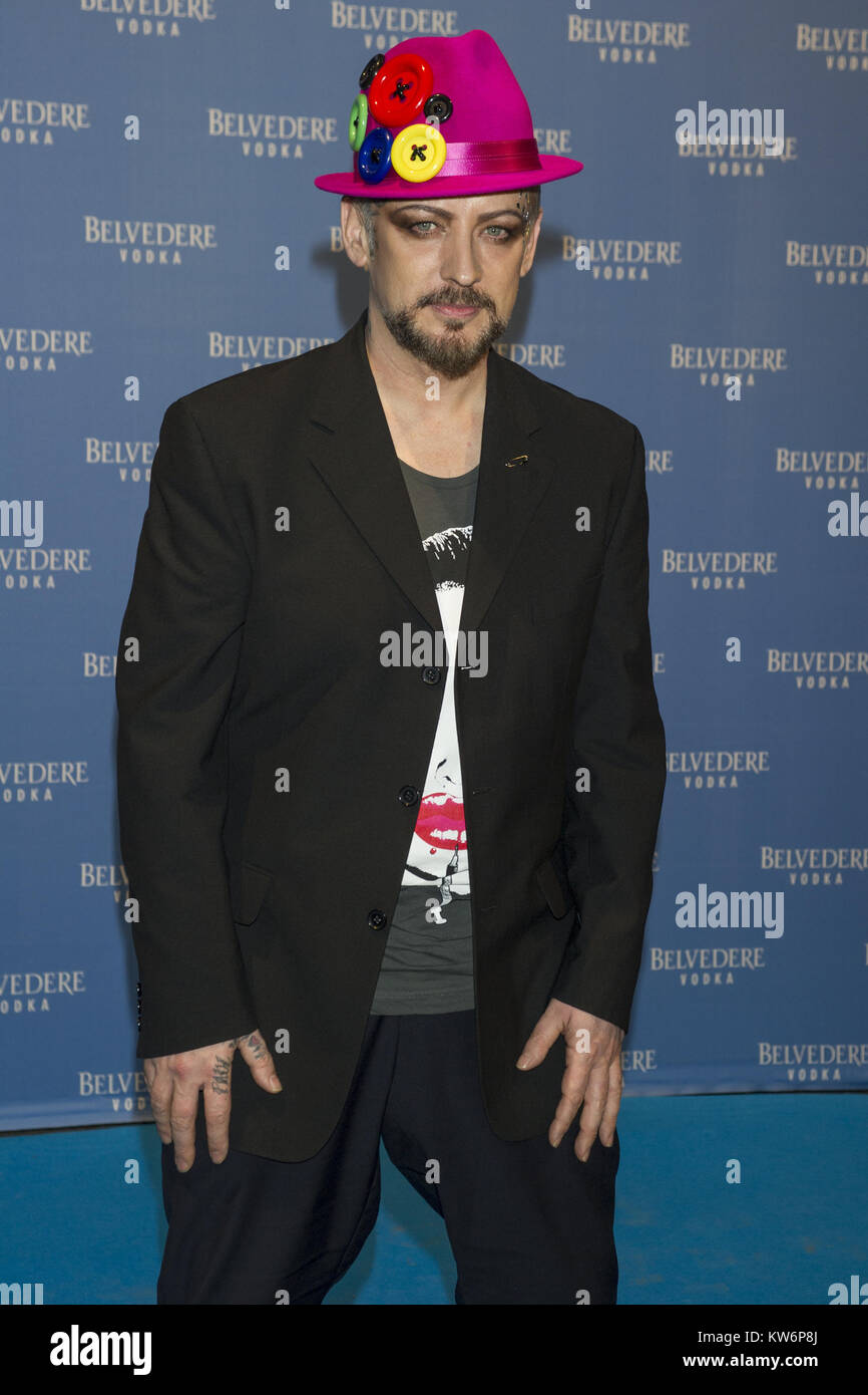 MADRID, SPAIN - MARCH 20: Singer Boy George attends Belvedere Vodka ...