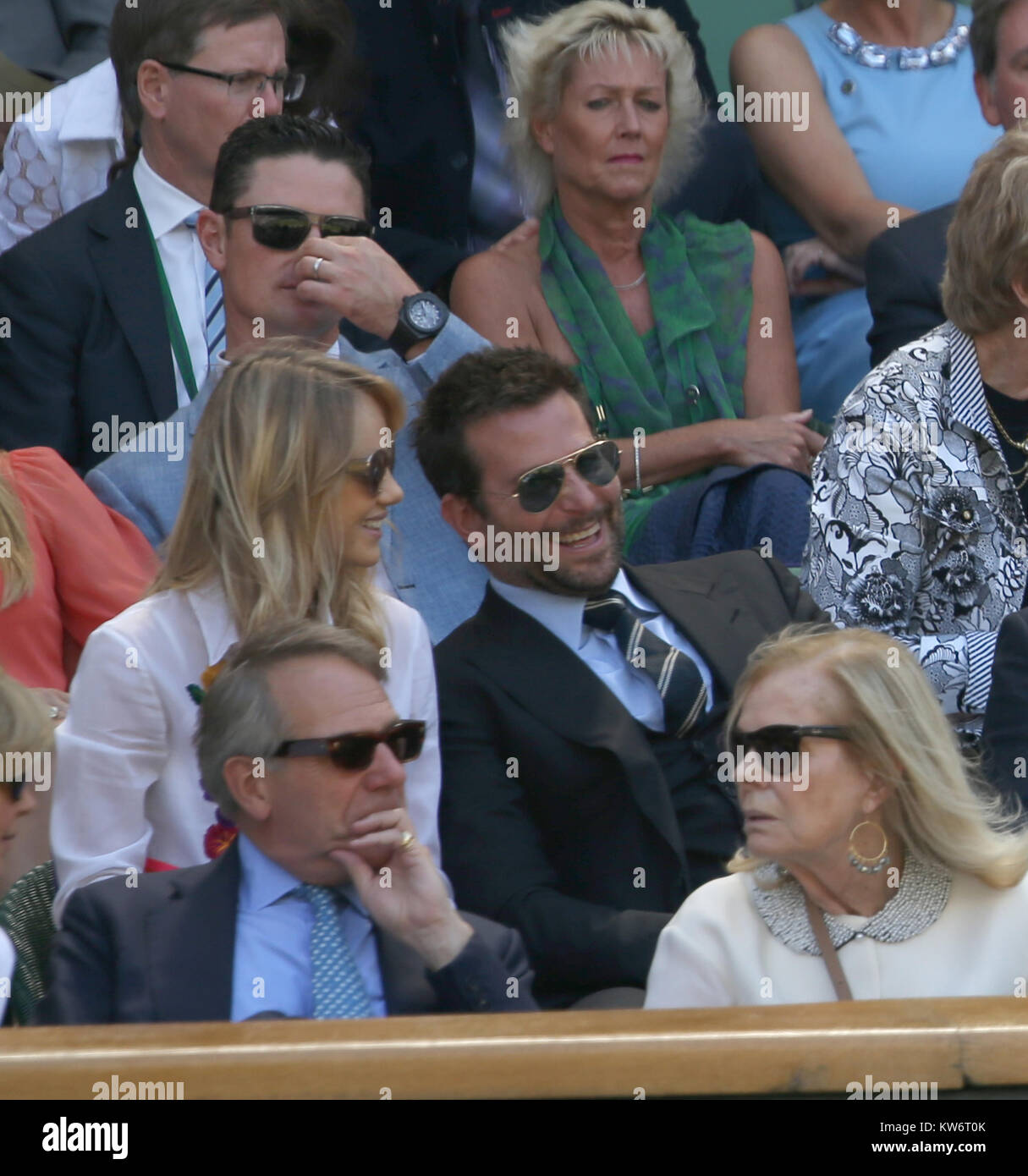 LONDON, ENGLAND - JULY 04: Suki Waterhouse, Bradley Cooper, Jude Law in ...