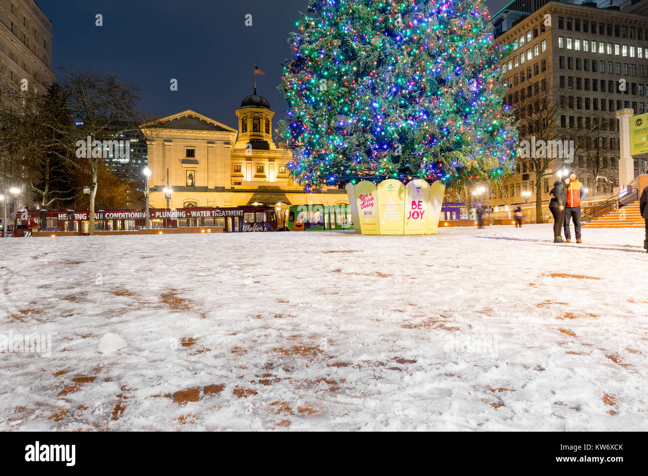 Pioneer Courthouse Square Christmas