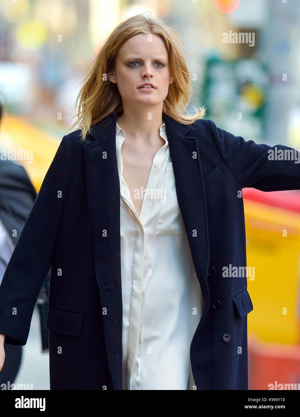 NEW YORK, NY - MAY 17: Belgian model Hanne Gaby Odiele in downtown ...