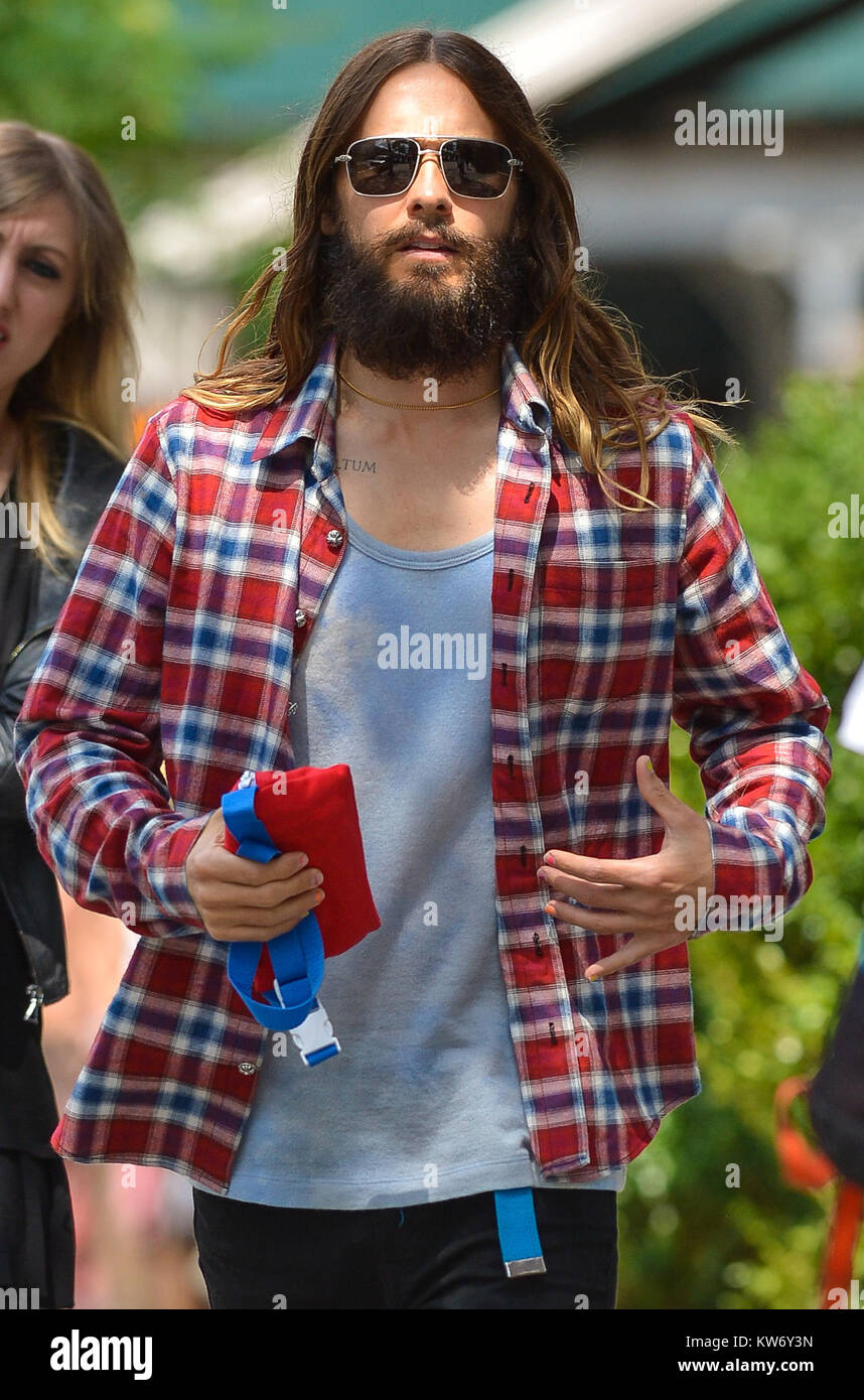NEW YORK, NY - AUGUST 19: Actor Jared Leto wearing nail polish and a ...