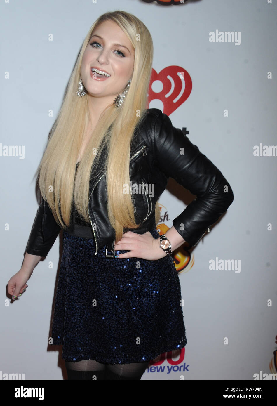 NEW YORK, NY - DECEMBER 12: Meghan Trainor attends z100s Jingle Ball at ...