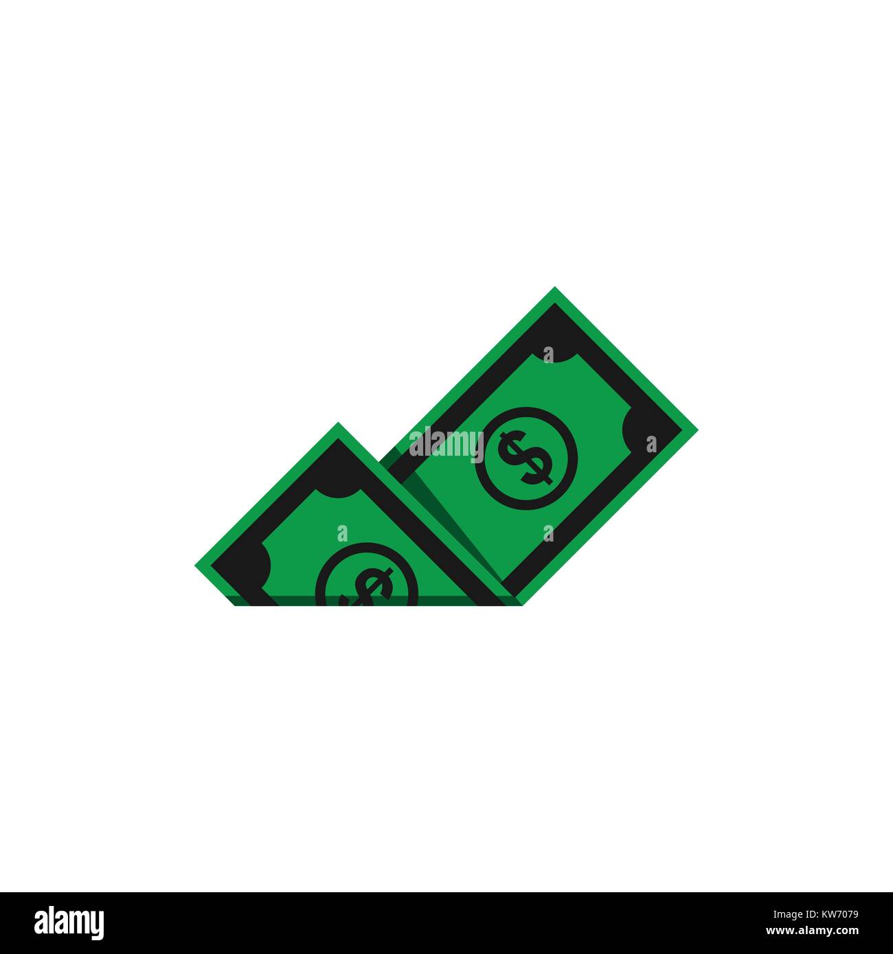 Folded cash Stock Vector Images - Alamy