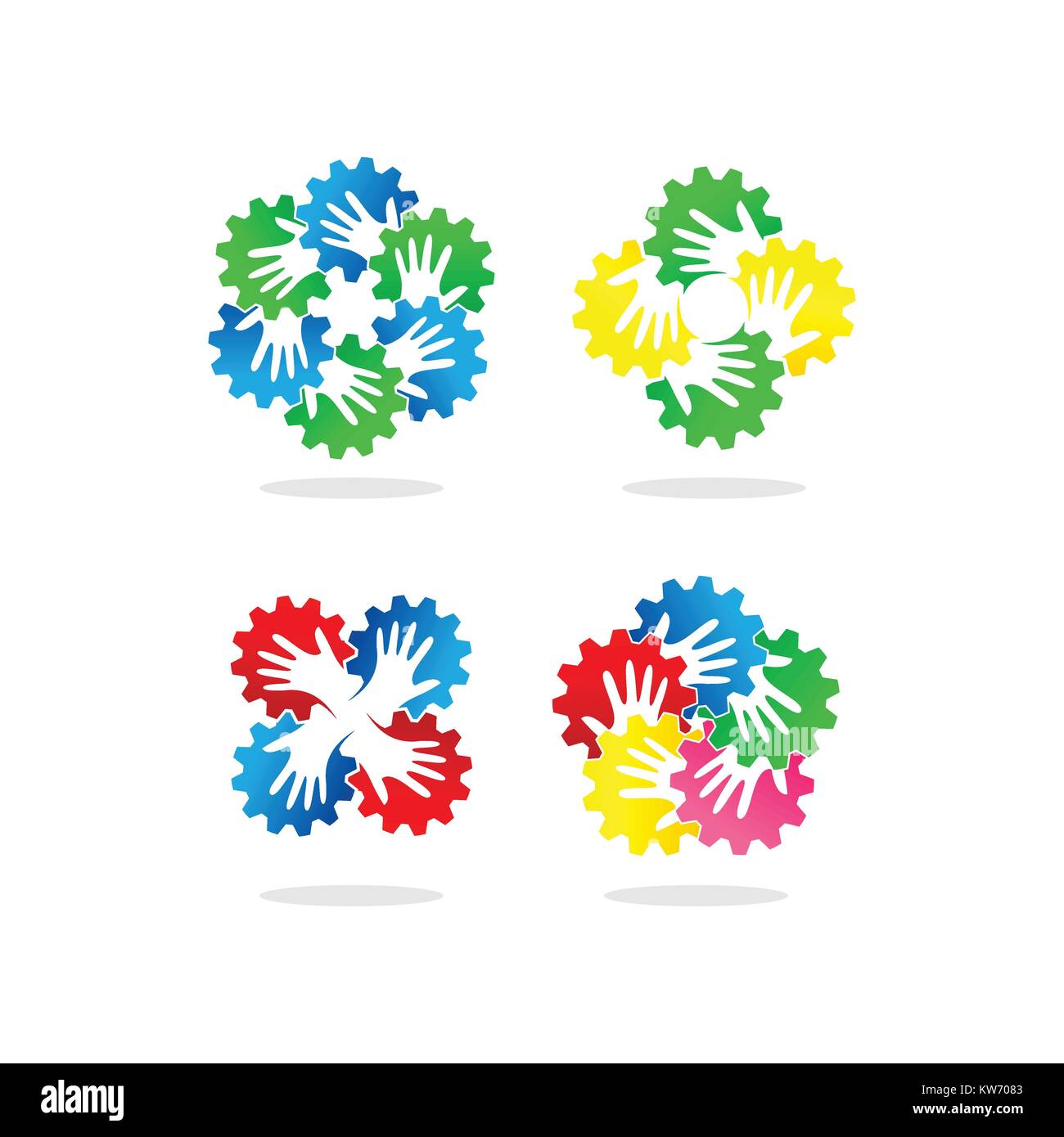 hand gear vector logo Stock Vector Image & Art - Alamy