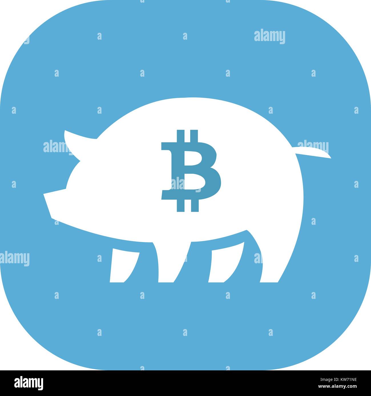 Cryptocurrency vector icon flat hi-res stock photography and images - Alamy
