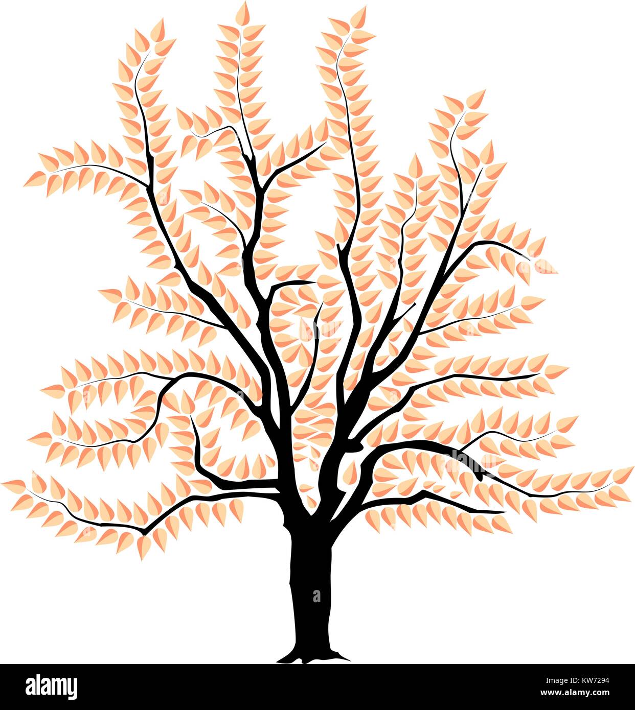 vector image of a tree in spring Stock Vector Image & Art - Alamy