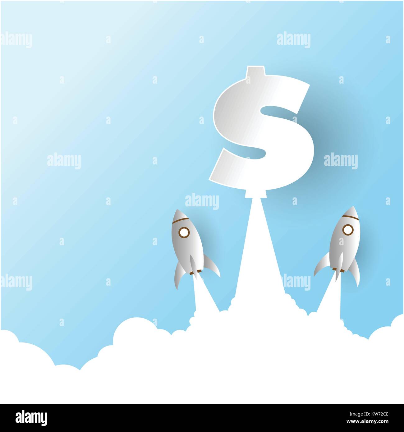 Dollar sign rocket hi-res stock photography and images - Alamy