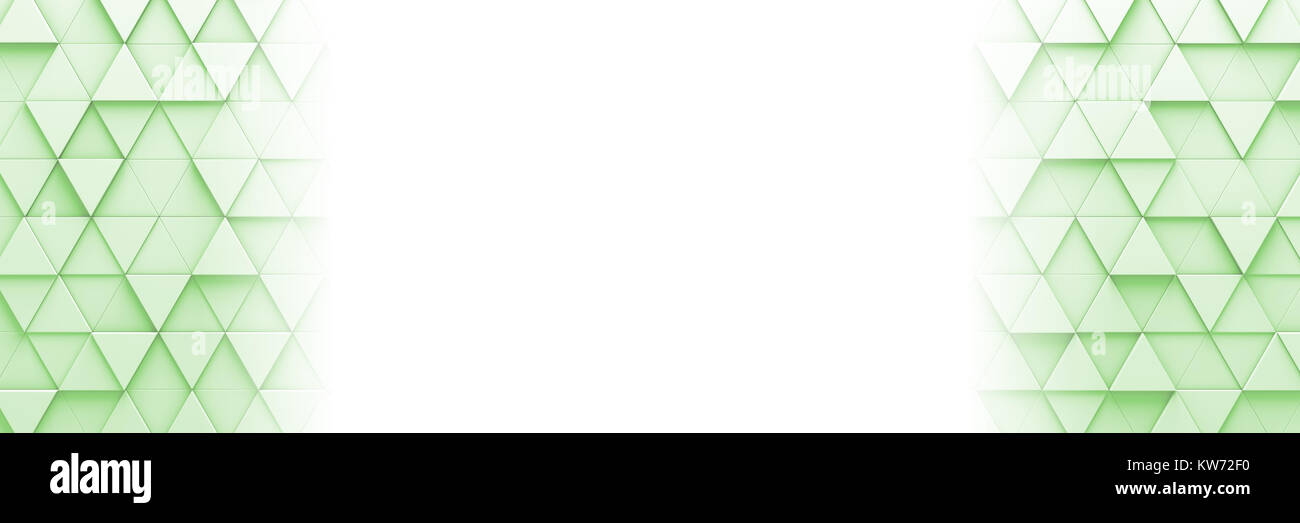 Banner of Green Triangle-Shaped Tiles Arranged in Random Height Stock ...