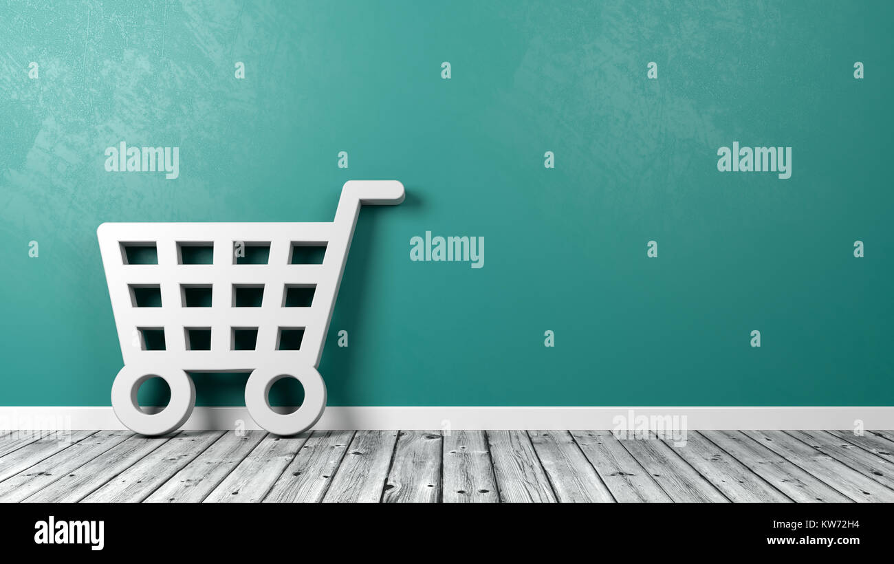 Shopping Cart Shape Against the Wall of a Room Stock Photo - Alamy