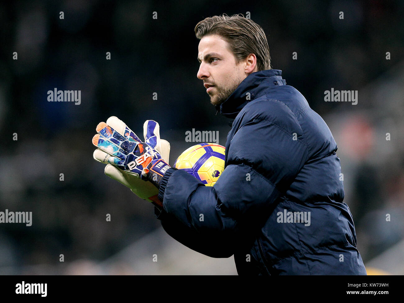 Ex Newcastle United Goalkeeper Tim Krul applauds the crowd during the ...