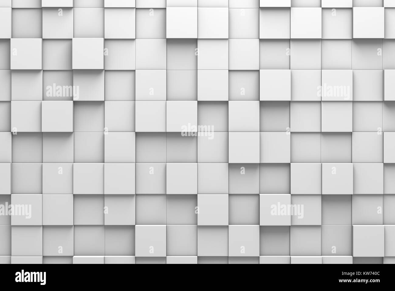 Wall of Square-Shaped Tiles Arranged in Random Height Stock Photo - Alamy