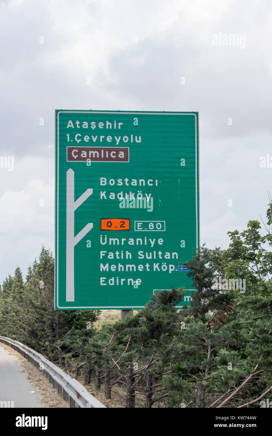 Istanbul turkey road traffic signs hi-res stock photography and images ...