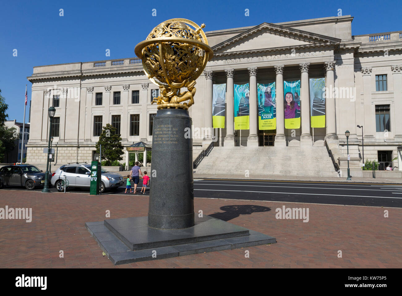 The Aero Memorial, Aviator Park, in front of the Franklin Institute ...