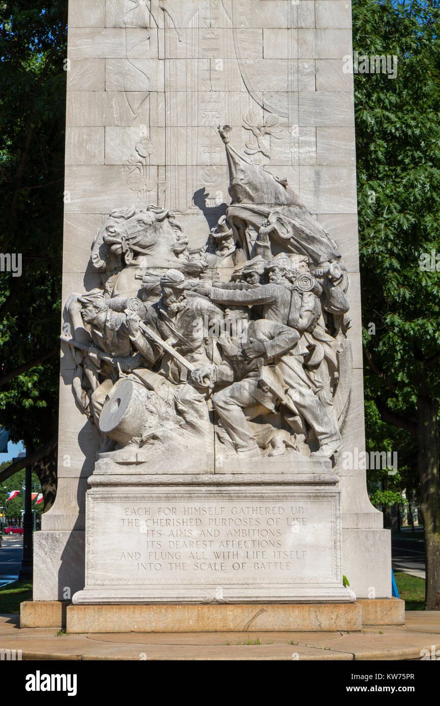 The Civil War Soldiers and Sailors Memorial (Soldiers featured here) on ...
