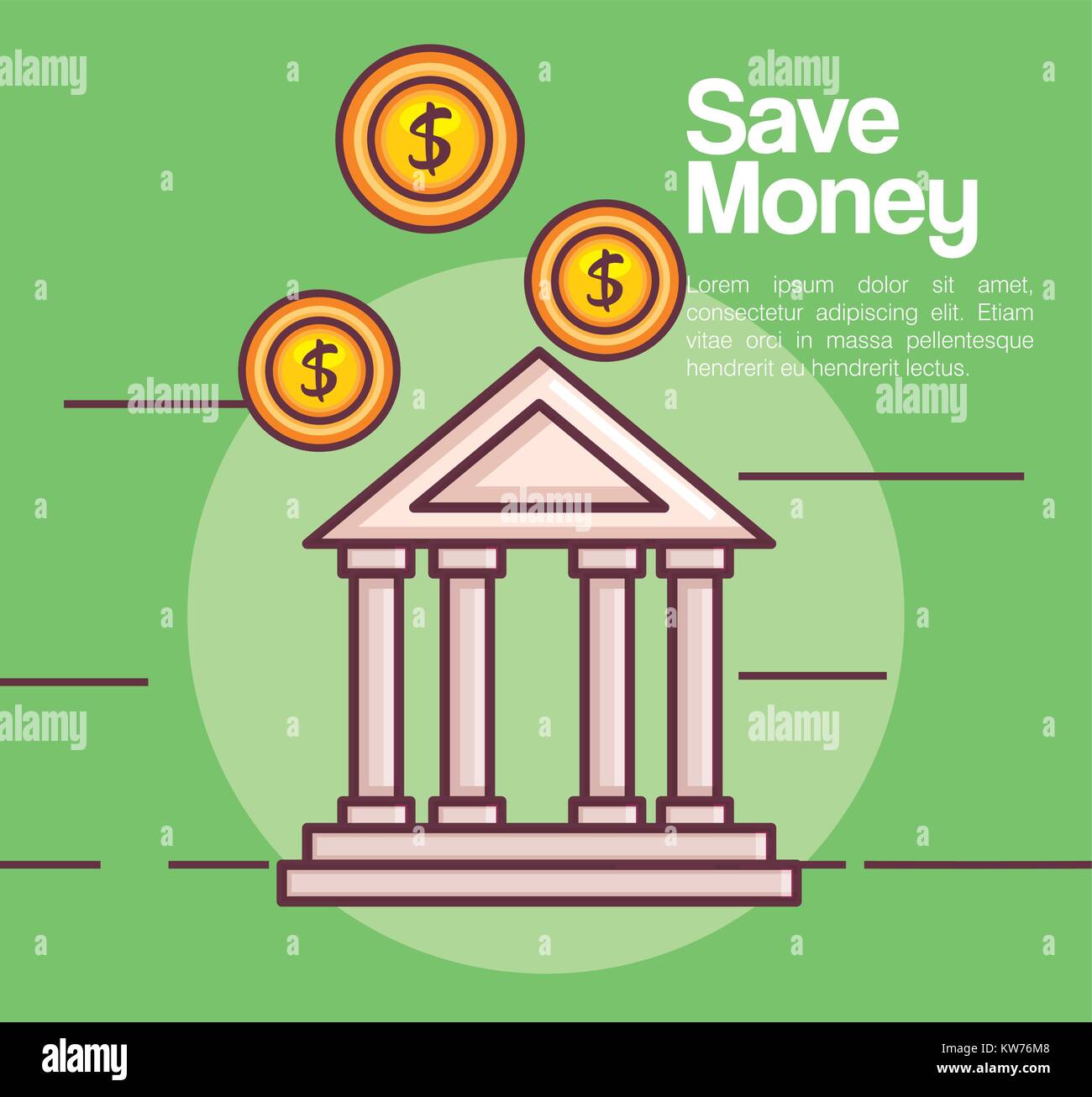 Bank place Stock Vector Images - Alamy