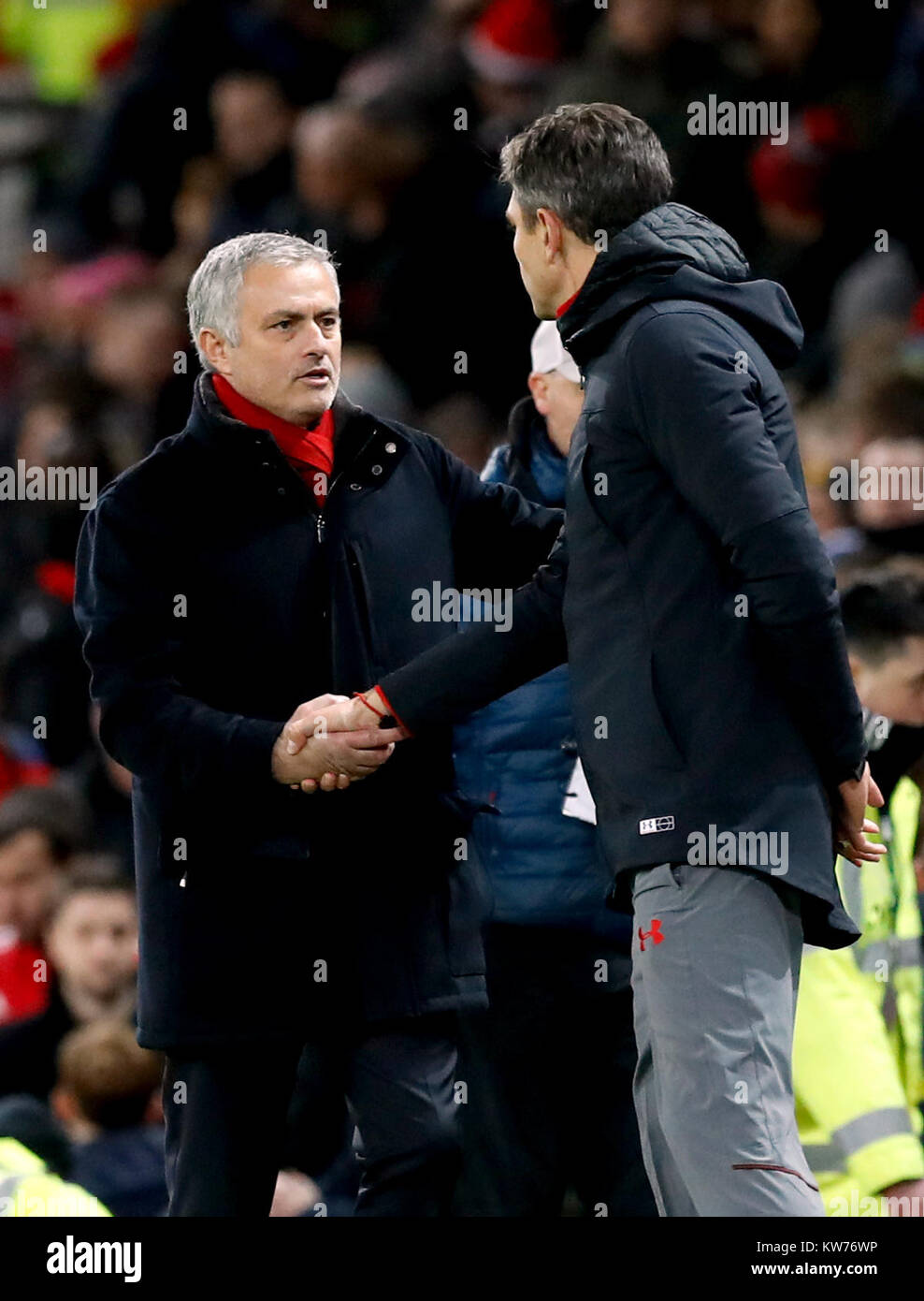 Manchester united trafford shake hands hi-res stock photography and ...
