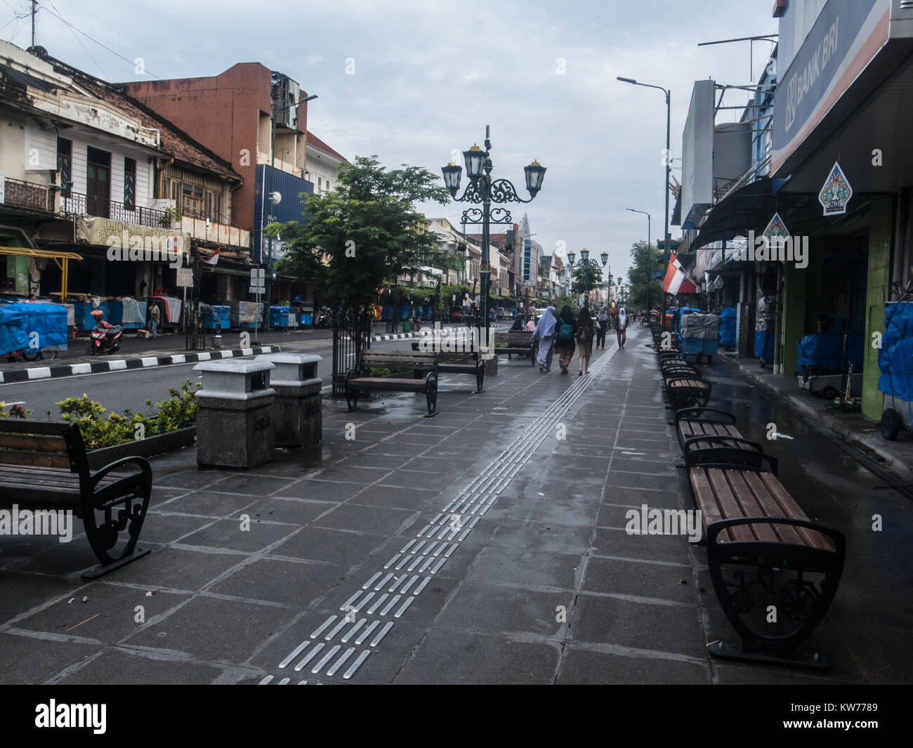Yogyakarta, Indonesia. December 20, 2017. Pedestrian situation at ...
