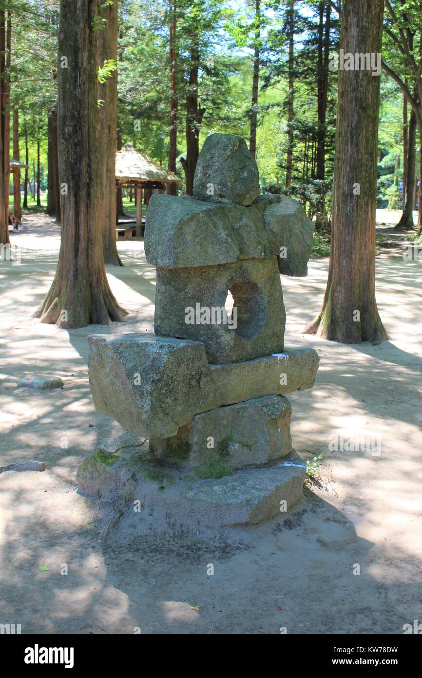 Stacked Stones Structure Stock Photo - Alamy