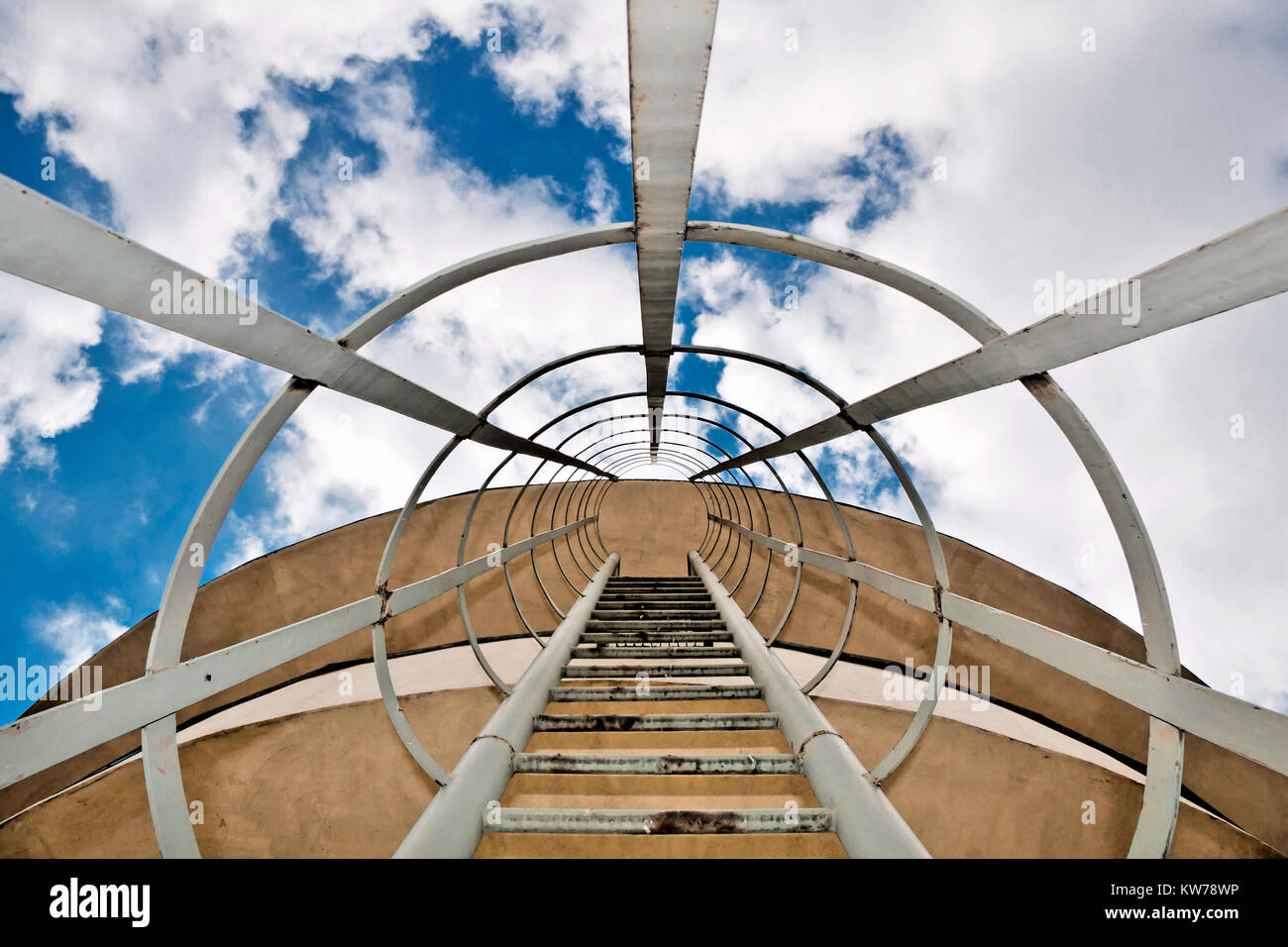 Industrial architecture. Ladder to the heaven Stock Photo - Alamy
