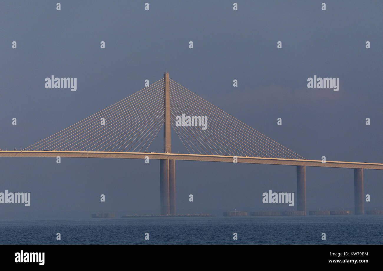 The Bob Graham Sunshine Skyway Bridge, carrying I75 across Tampa Bay ...