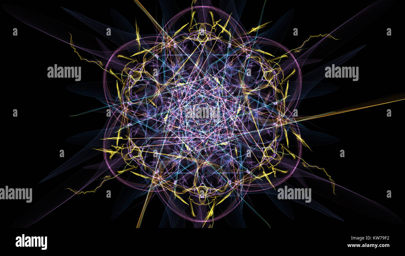 Abstract multi-color background. Creative digital art. Silk symmetry ...