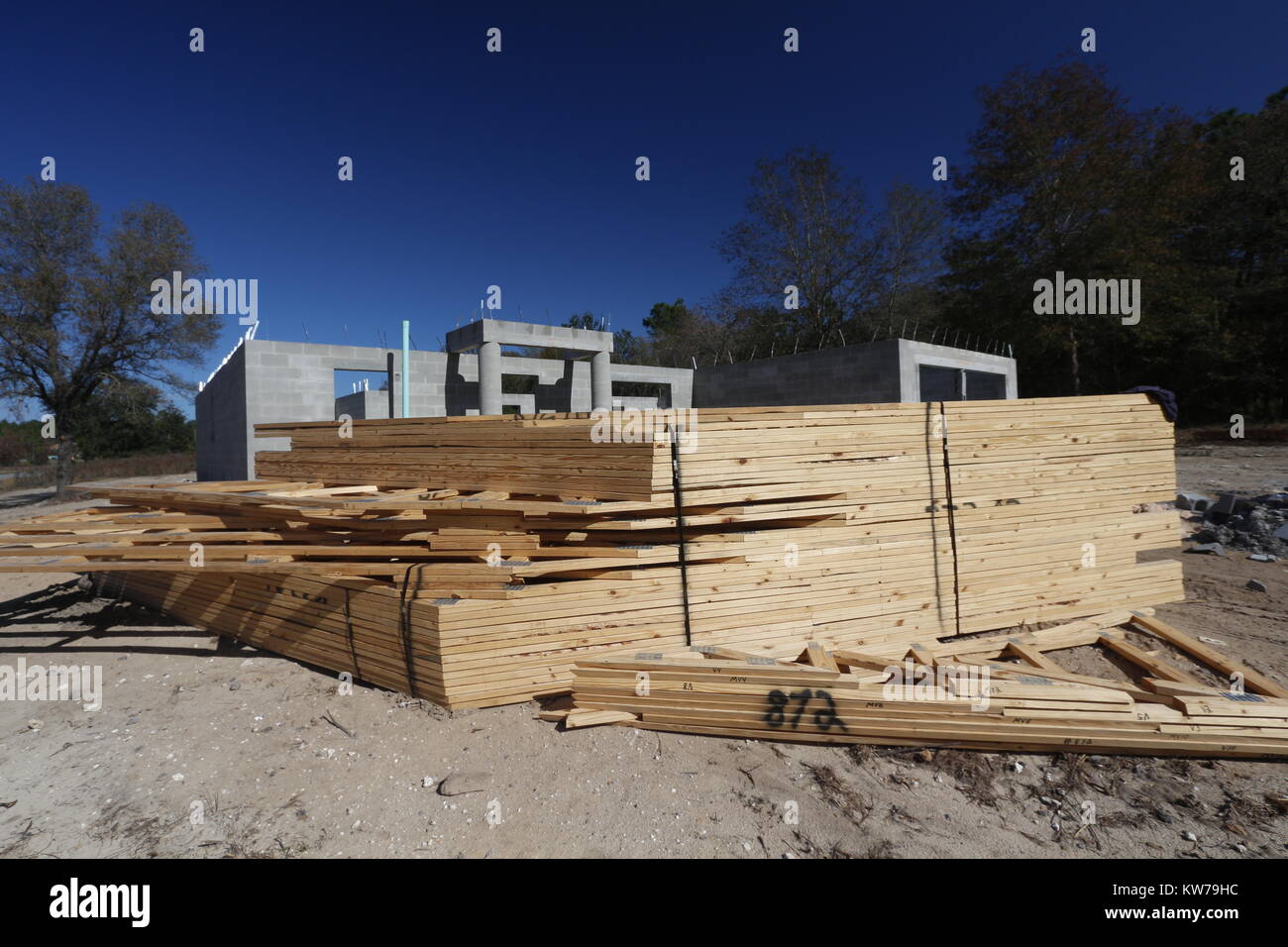 New home construction in central Florida Stock Photo - Alamy