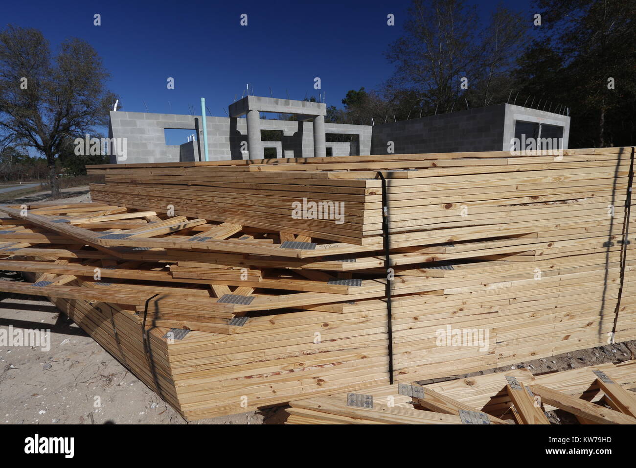 New home construction in central Florida Stock Photo - Alamy