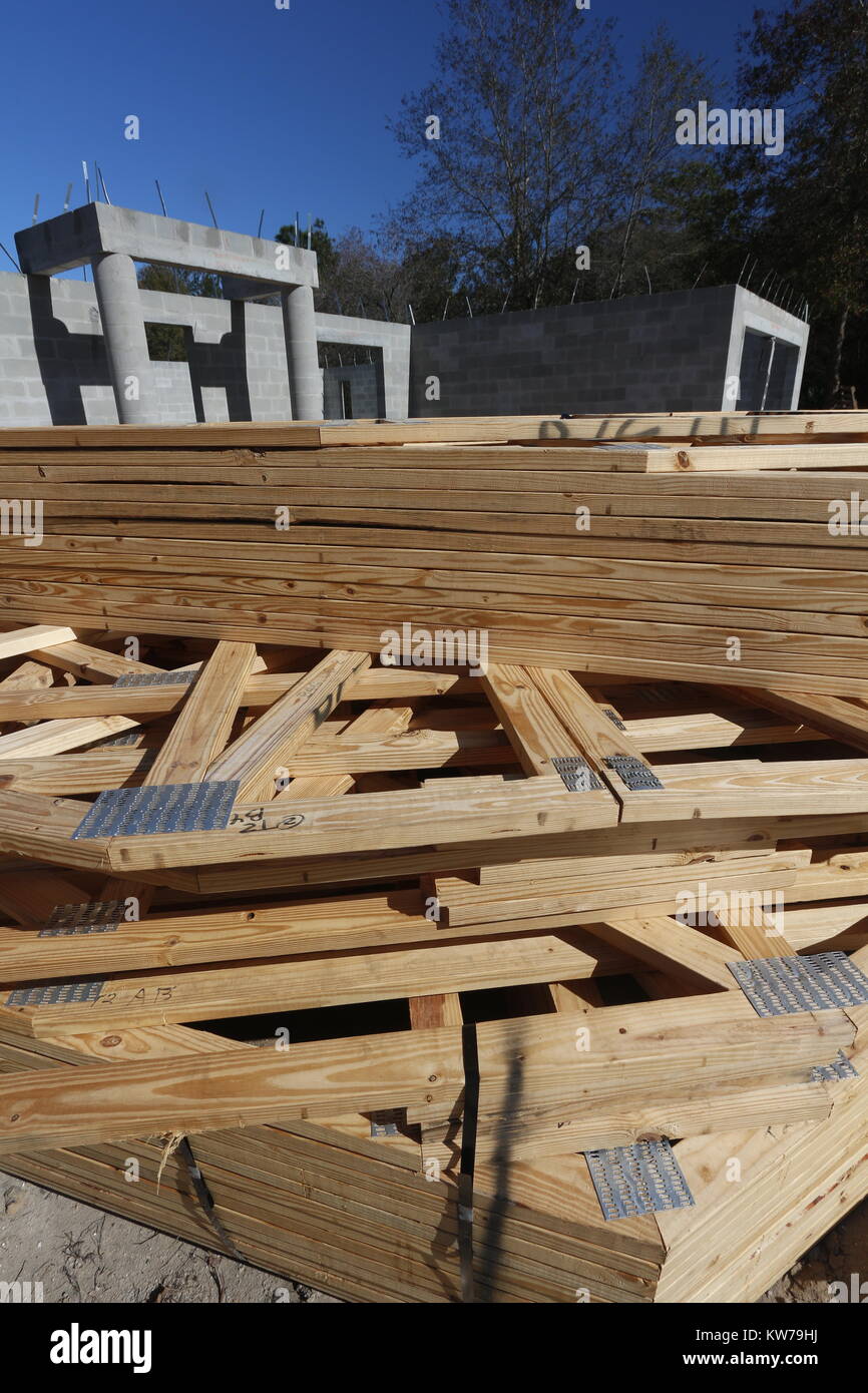 New home construction in central Florida Stock Photo - Alamy
