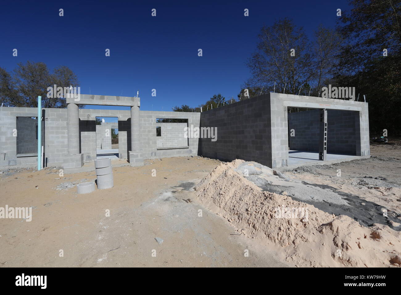 New home construction in central Florida Stock Photo - Alamy