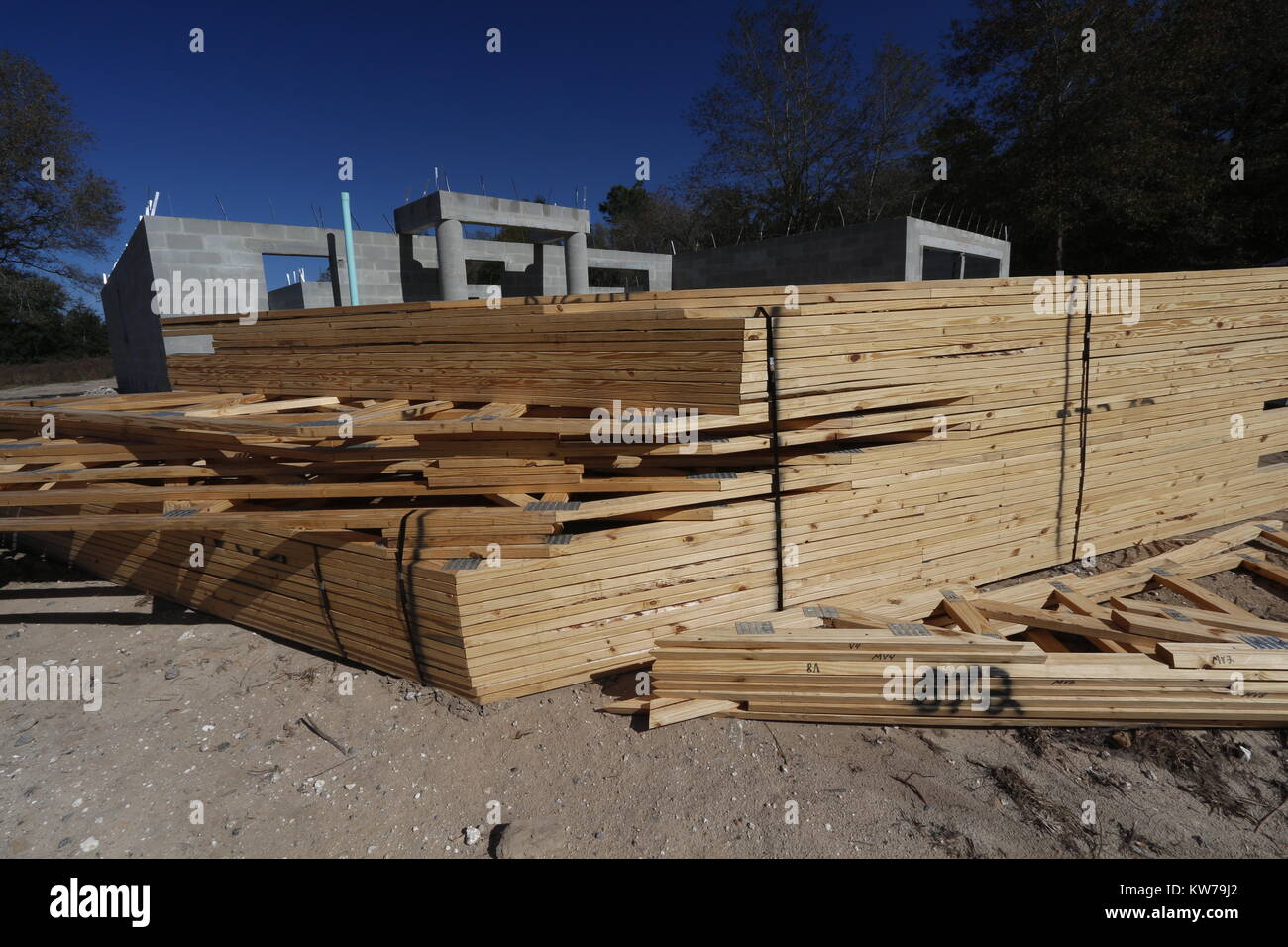 New home construction in central Florida Stock Photo - Alamy