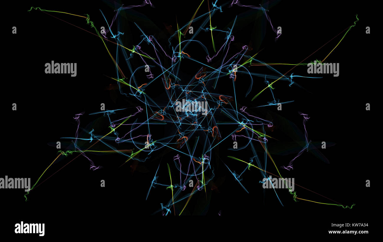 Abstract multi-color background. Creative digital art. Silk symmetry ...