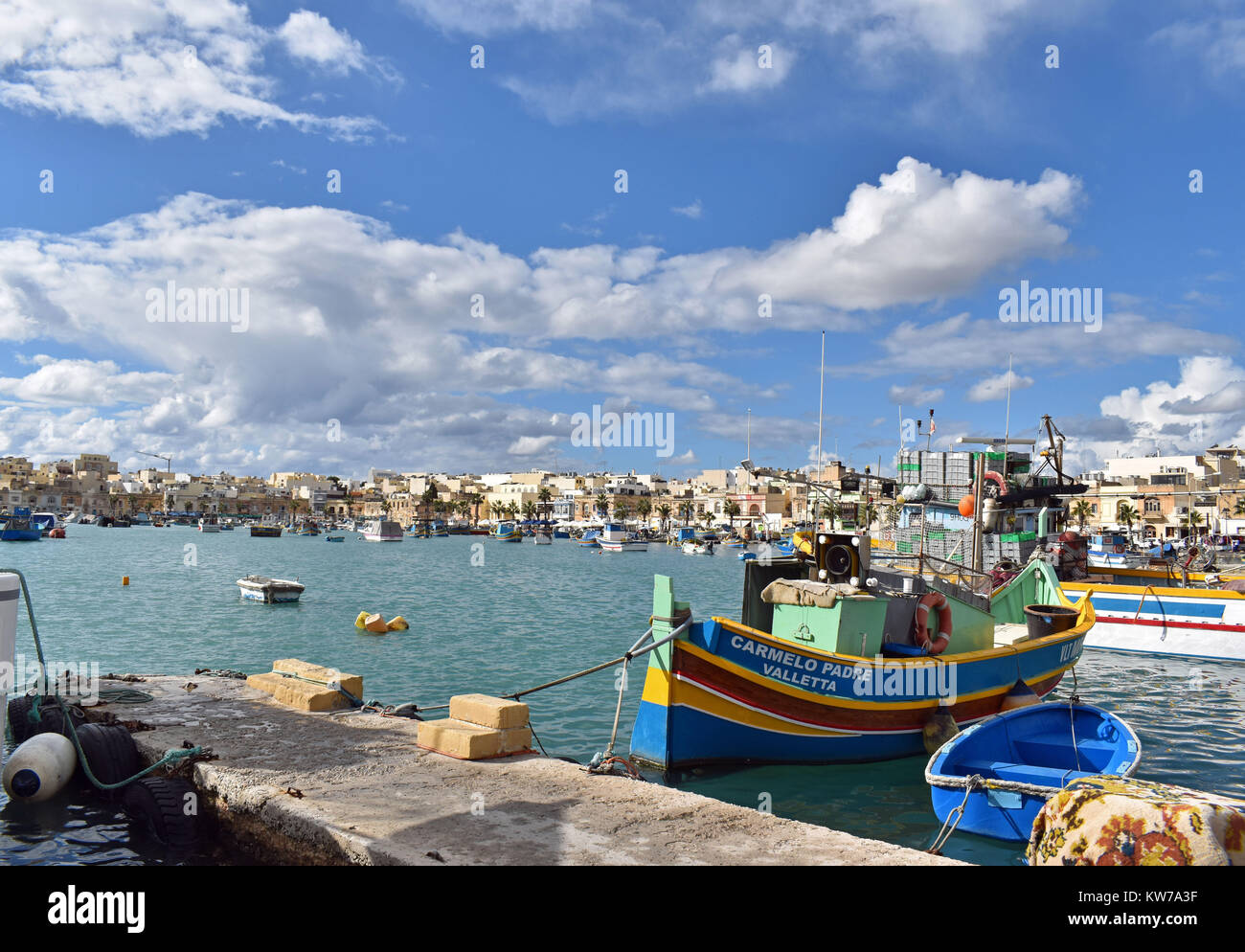 The breathtaking Marsaxlokk, Malta Stock Photo - Alamy