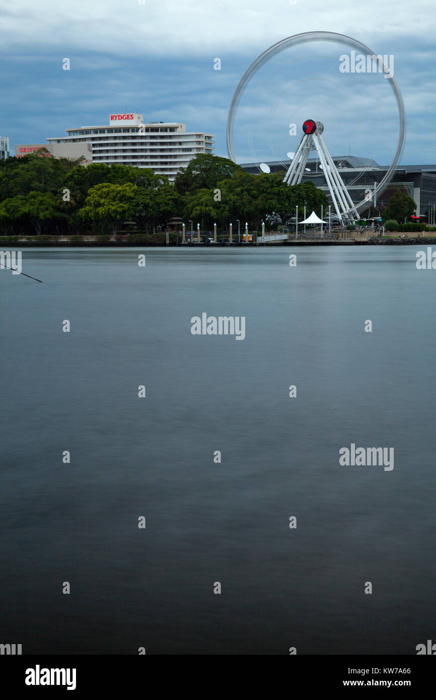 A view of the Brisbane Eye looking across the Brisbane River Stock ...