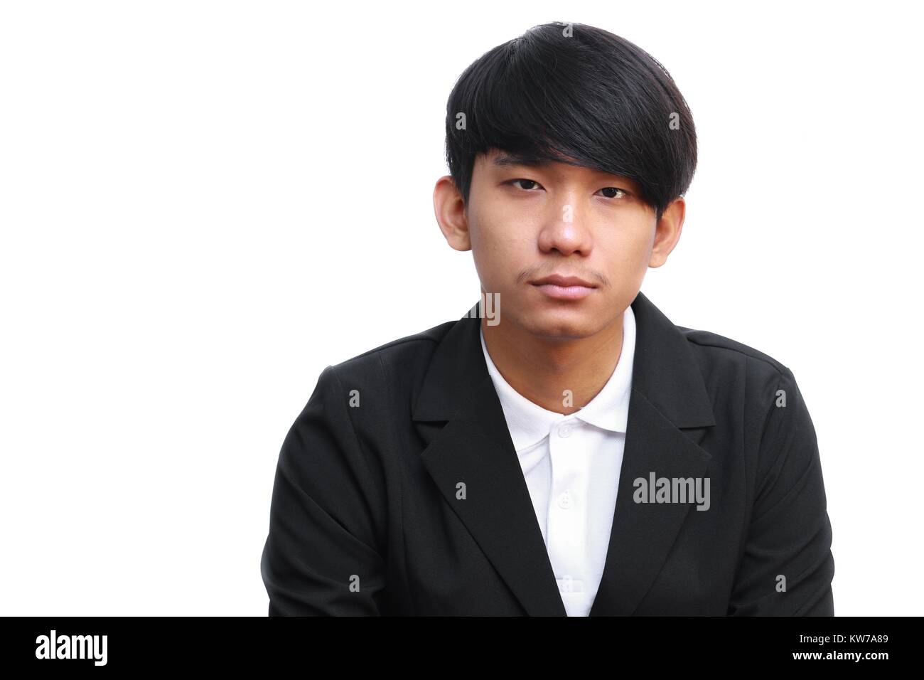 handsome business man portrait in white background Stock Photo - Alamy