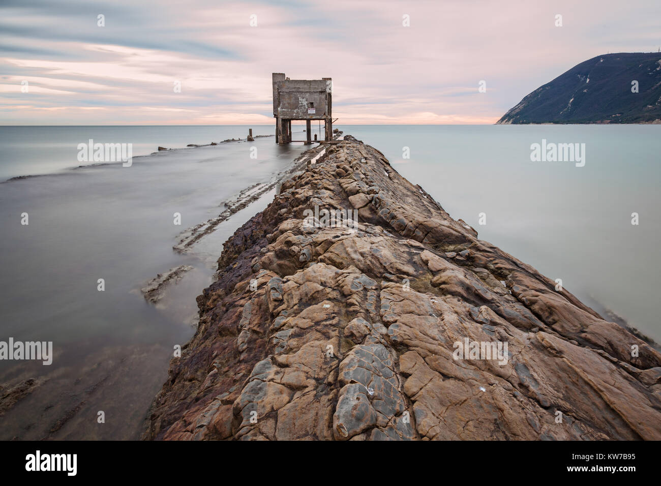 Del Trave Cliff in Conero Riviera, Ancona Italy Stock Photo - Alamy