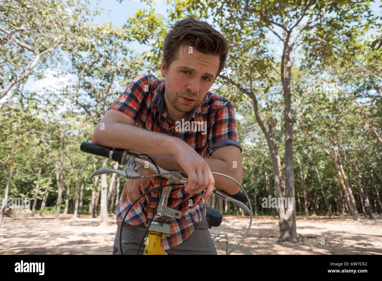 Very tired cyclist hi-res stock photography and images - Alamy