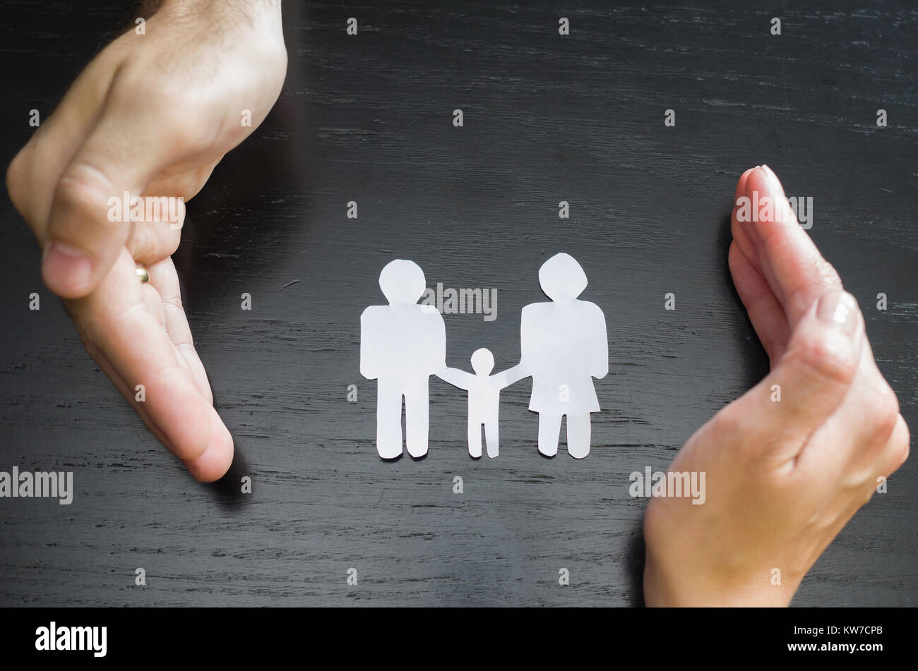 Family protection hands protect parents and children father hi-res ...