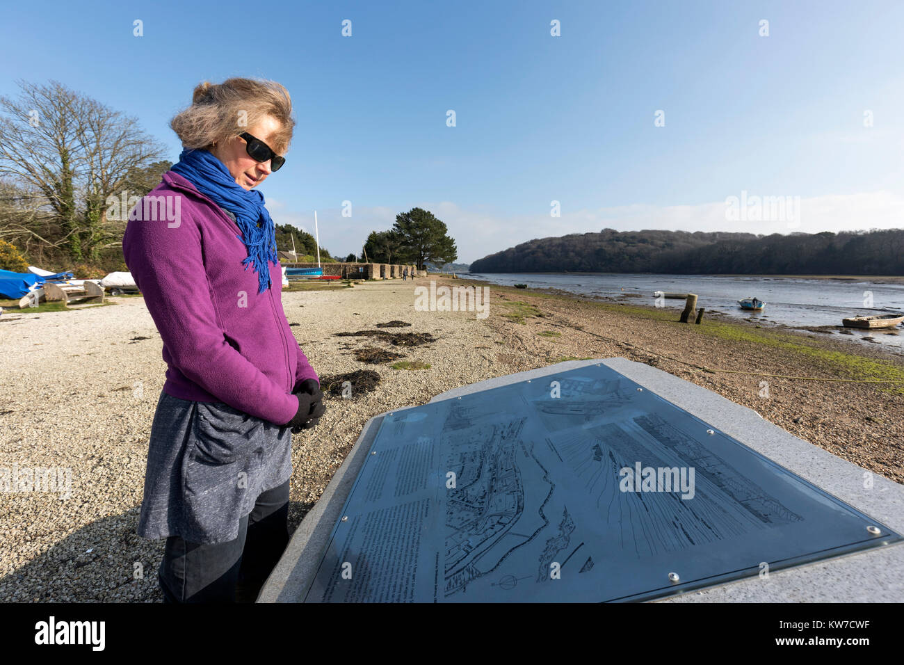 Restonguet Creek; Devoran; Cornwall; UK Stock Photo - Alamy