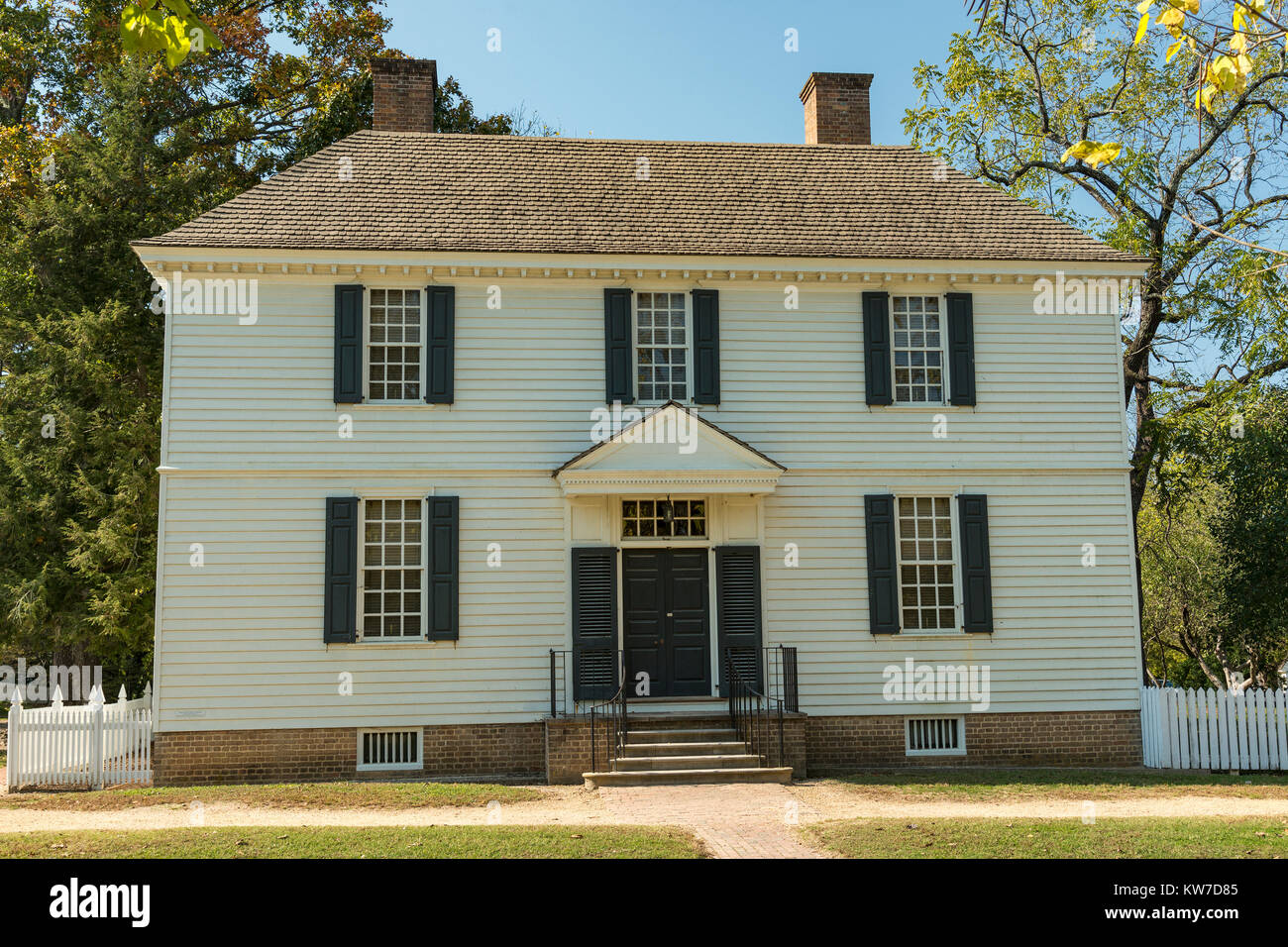 Colonial Williamsburg Robert Carter House Stock Photo - Alamy