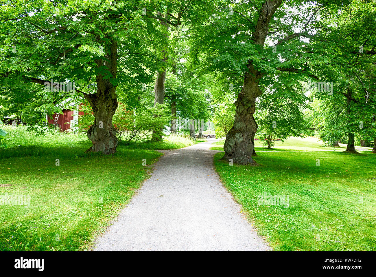 Beautiful greenspace in Helsinki, capital of Finland. HDR Stock Photo ...