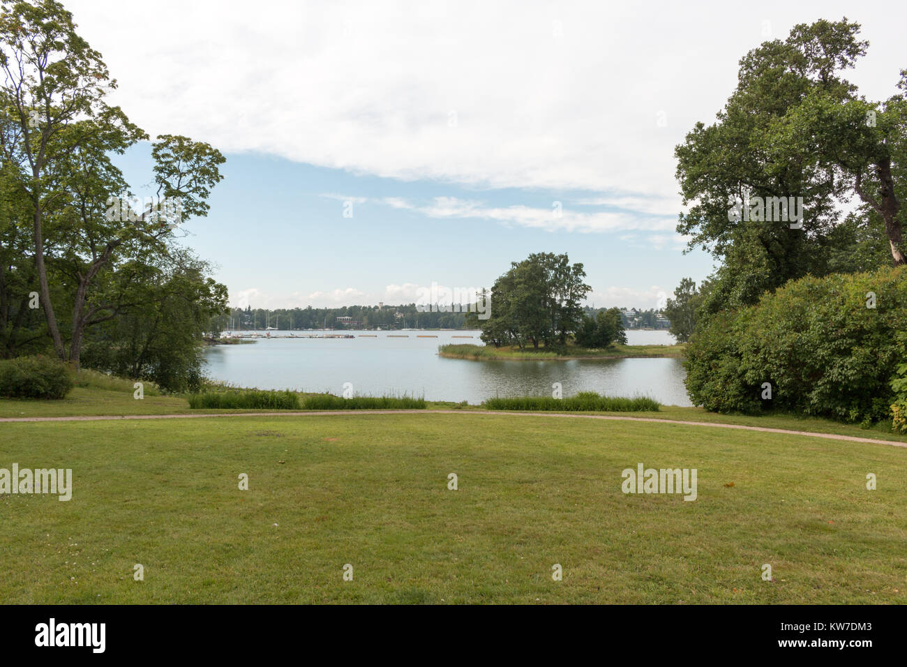 Beautiful greenspace in Helsinki, capital of Finland Stock Photo - Alamy