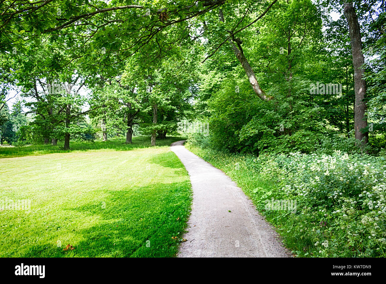 Beautiful greenspace in Helsinki, capital of Finland. HDR Stock Photo ...
