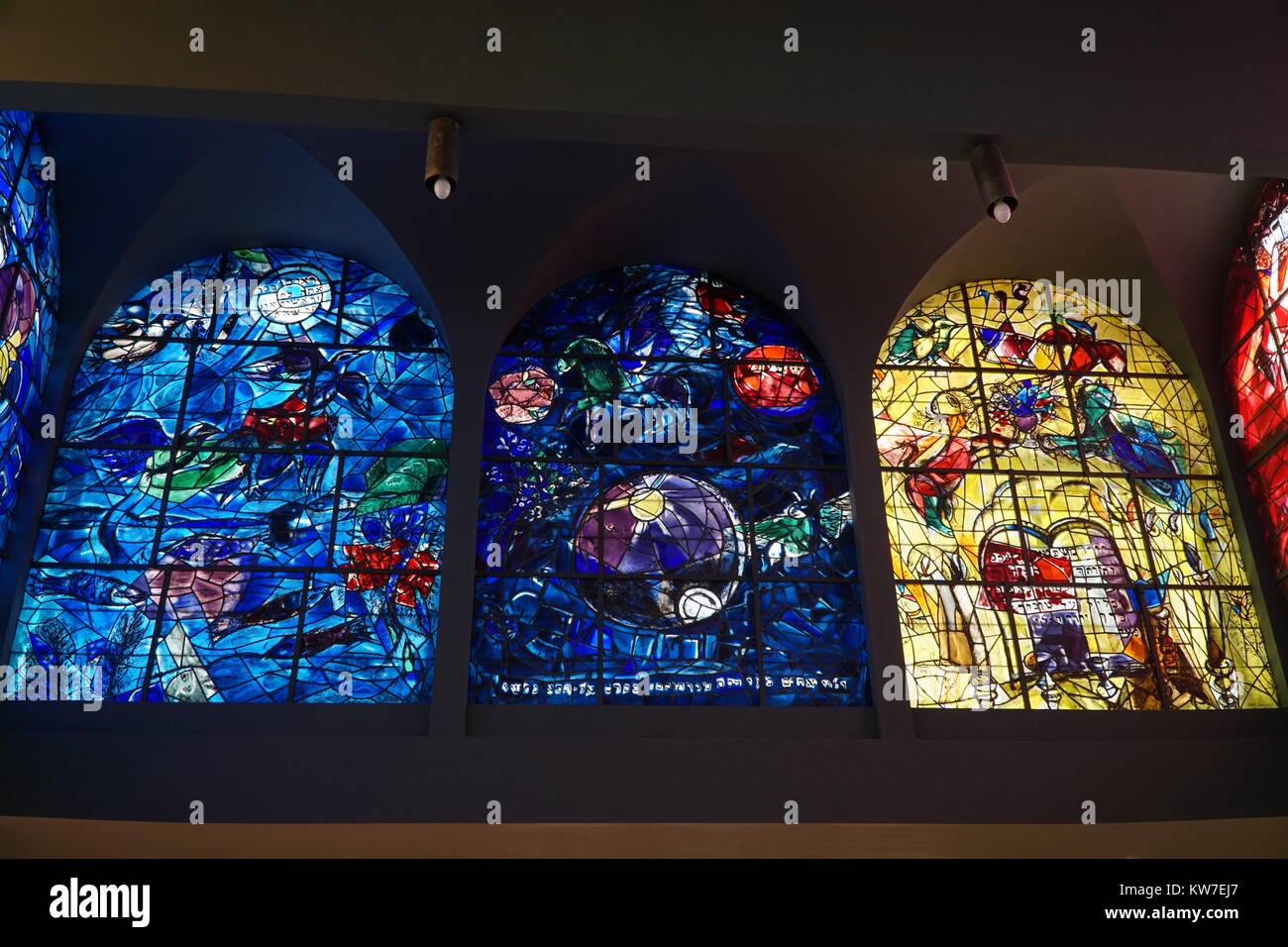 Chagall windows jerusalem hi-res stock photography and images - Alamy