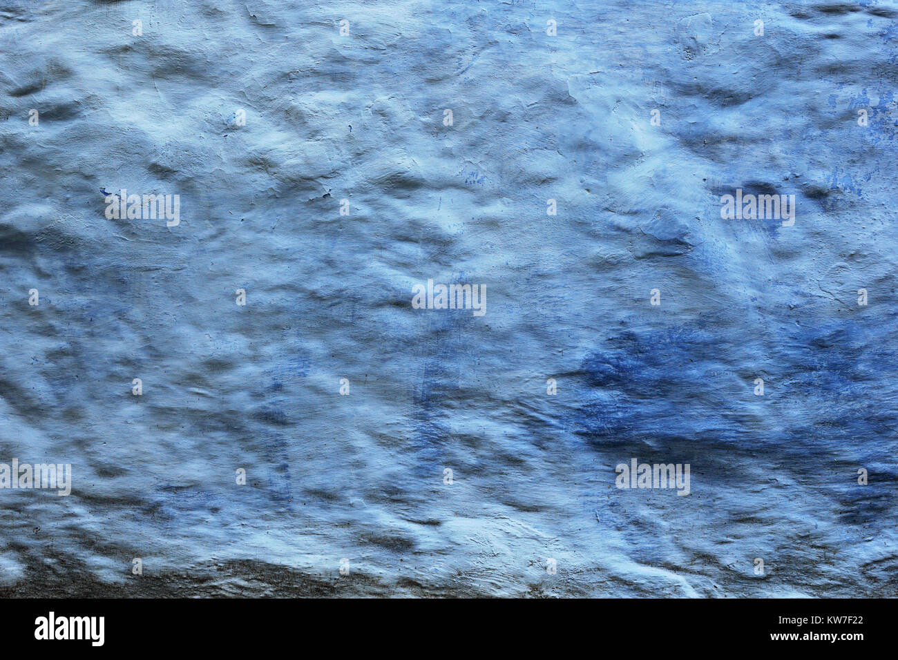 blue ancient traditional plaster on exterior wall, texture ready for ...