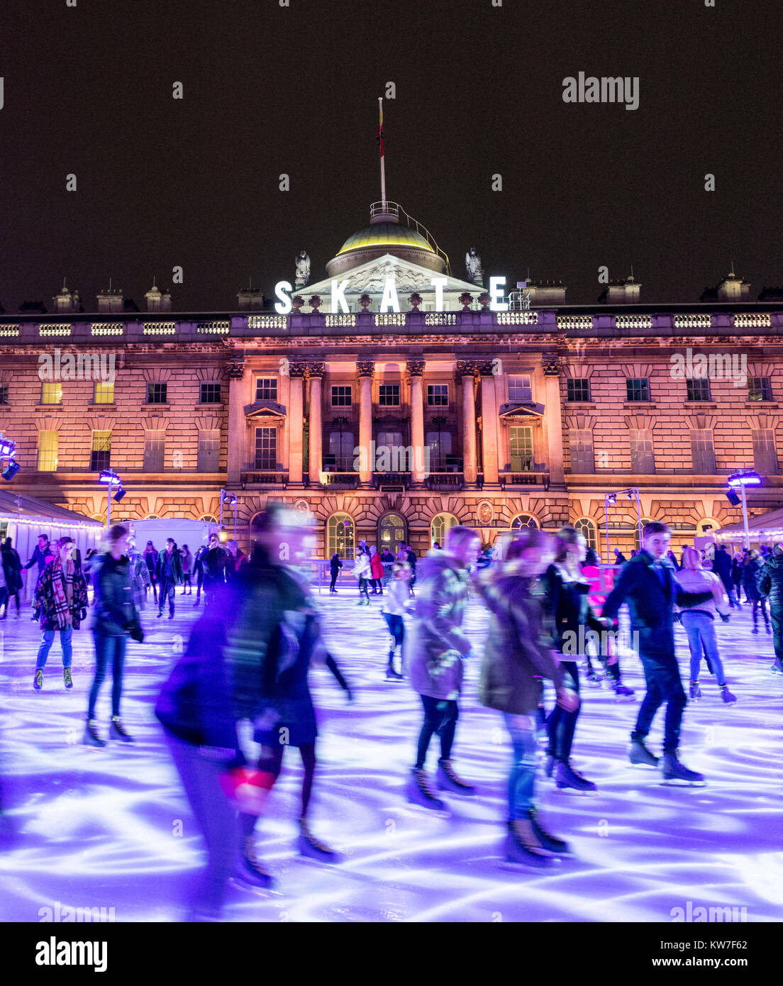Skate at Somerset House on the Strand, London, WC2, UK Stock Photo - Alamy
